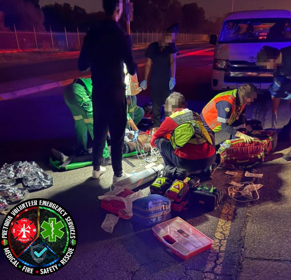PVES responders and a practitioner attended the scene of a pedestrian ...