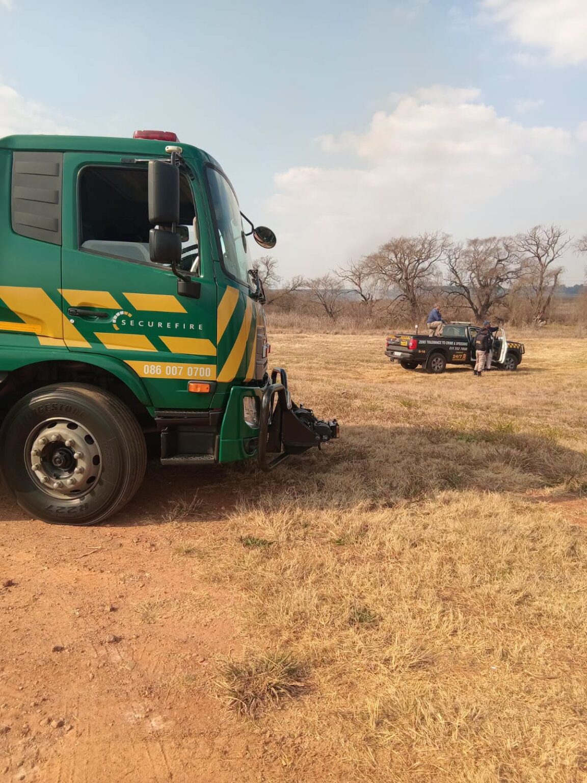 A vegetation fire was contained in Kempton Park | Road Safety Blog